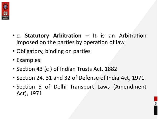 PPT on Arbitration.pptx | Legal Services Industry | Industries