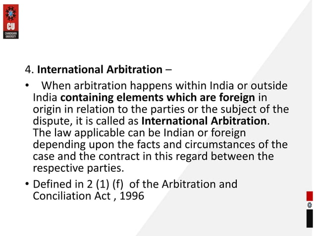 PPT on Arbitration.pptx | Legal Services Industry | Industries