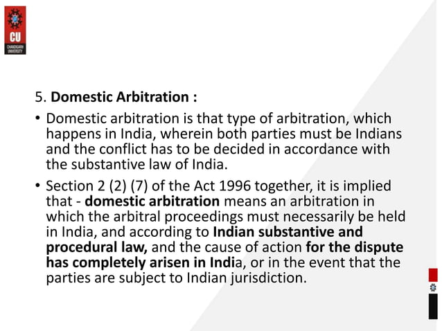 PPT on Arbitration.pptx | Legal Services Industry | Industries