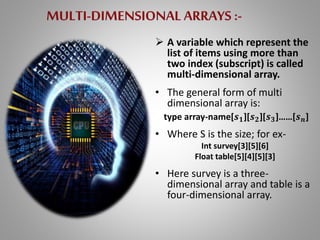 Ppt on arrays in c | PPT