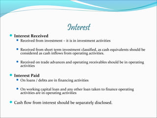 Accounting Standard-3 Cash Flow Statement by Nithin Raj | PPT