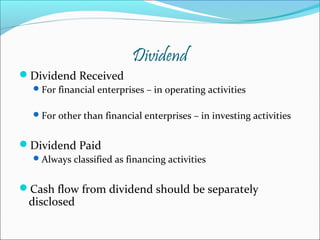 Accounting Standard-3 Cash Flow Statement by Nithin Raj | PPT