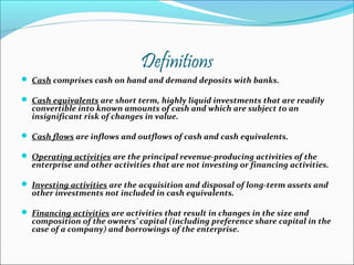 Accounting Standard-3 Cash Flow Statement by Nithin Raj | PPT