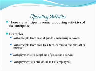 Accounting Standard-3 Cash Flow Statement by Nithin Raj | PPT