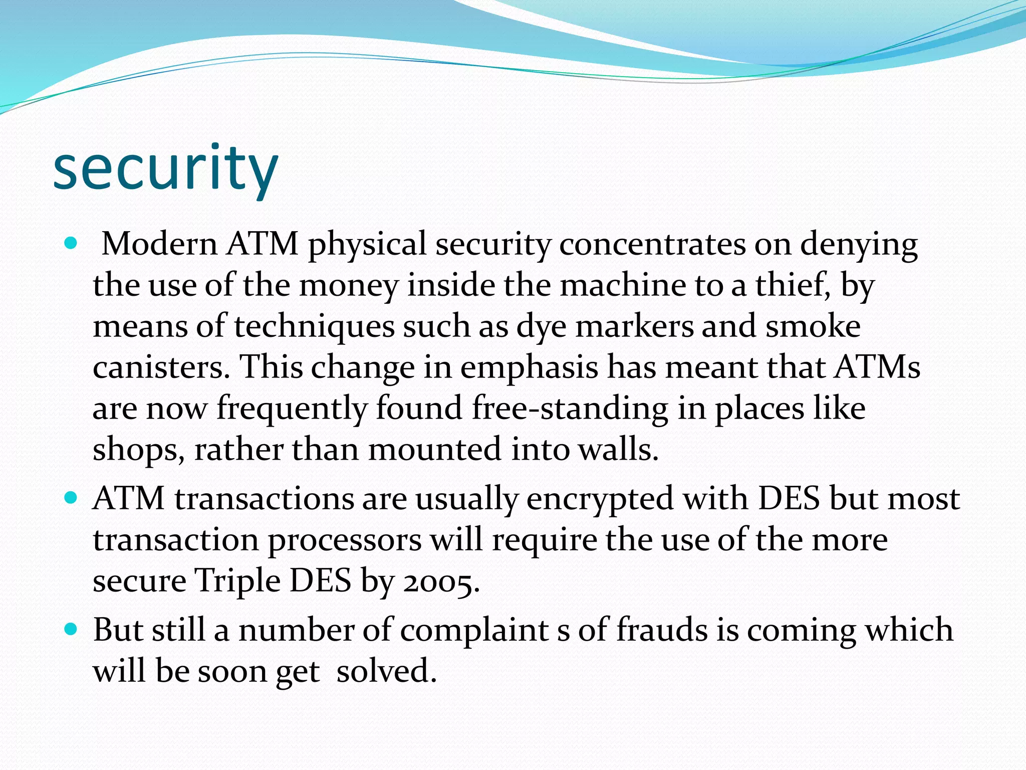 Ppt on atm machine | PPTX