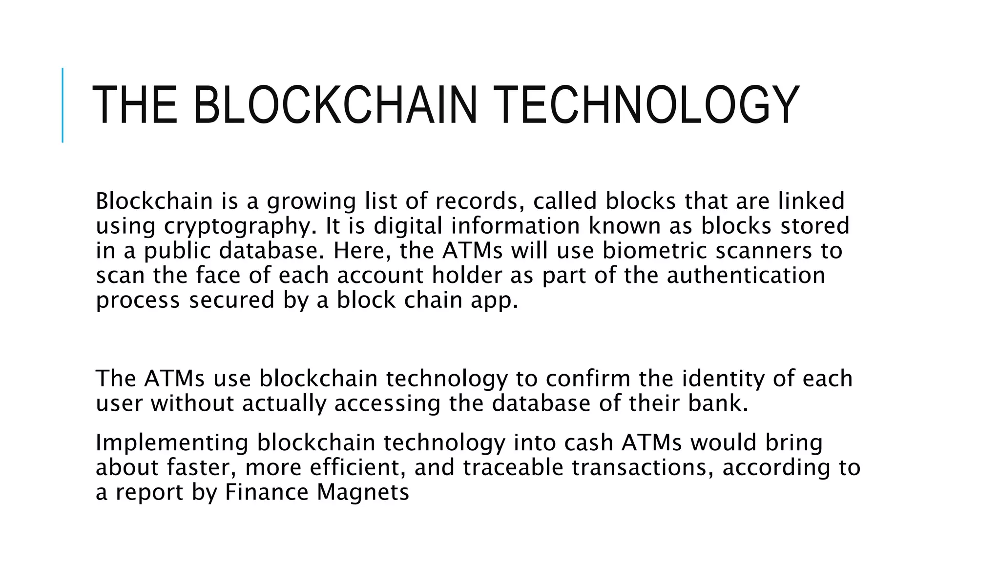 PPT on ATM MACHINE TRANSACTION SYSTEM | PPTX