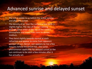 Ppt on atmospheric refraction | PPTX