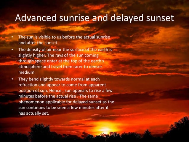 Ppt on atmospheric refraction | PPTX