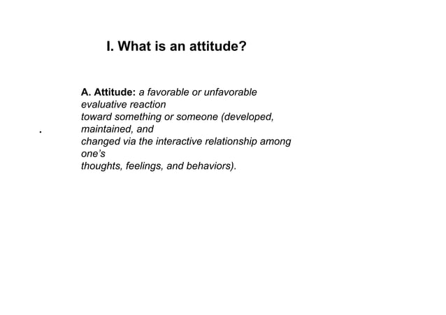 Ppt On Attitudepptpdf