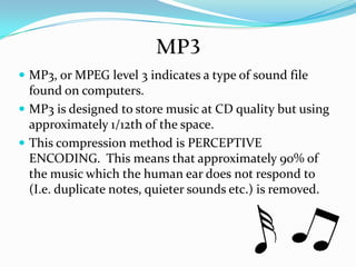 Ppt on audio file formats | PPTX