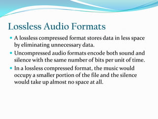 Ppt on audio file formats | PPTX