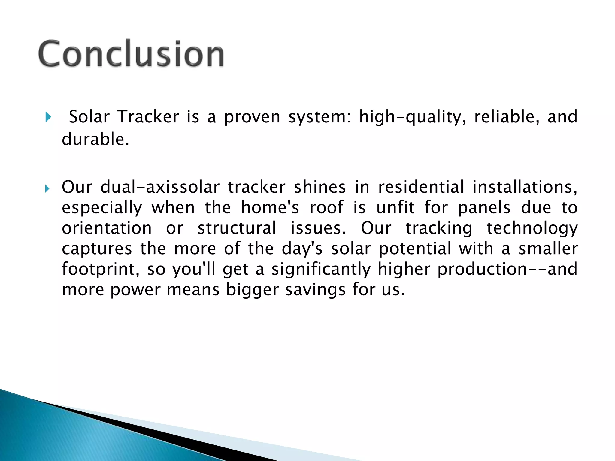 Ppt on automatic solar tracking system | PPTX