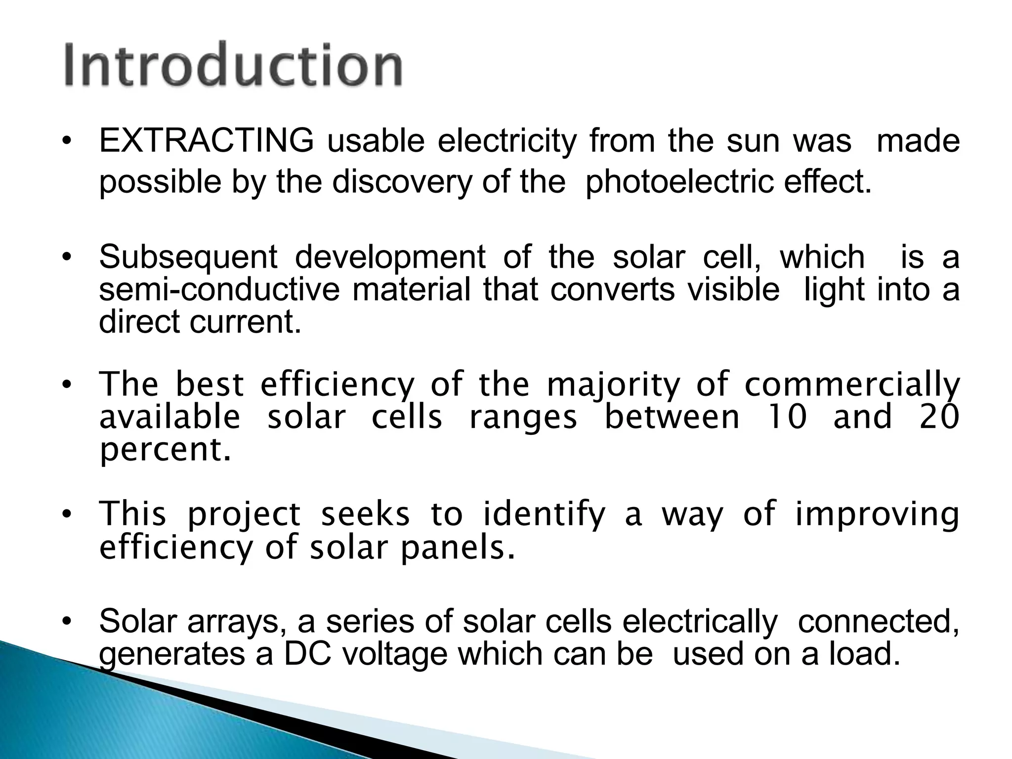 Ppt on automatic solar tracking system | PPTX