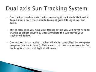 Ppt on automatic solar tracking system | PPTX