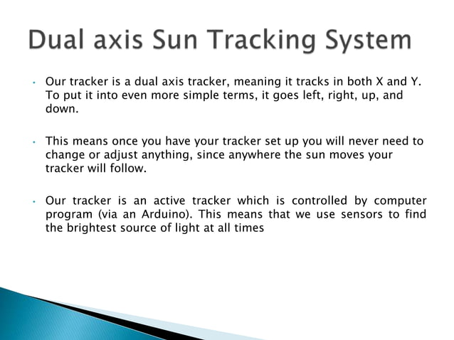 Ppt on automatic solar tracking system | PPTX | Chemistry | Science