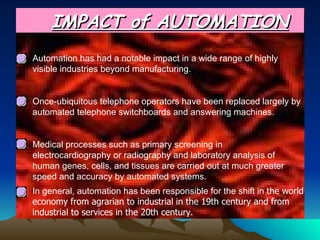 Ppt on automation | PPT