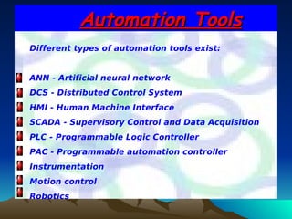 Ppt on automation | PPT