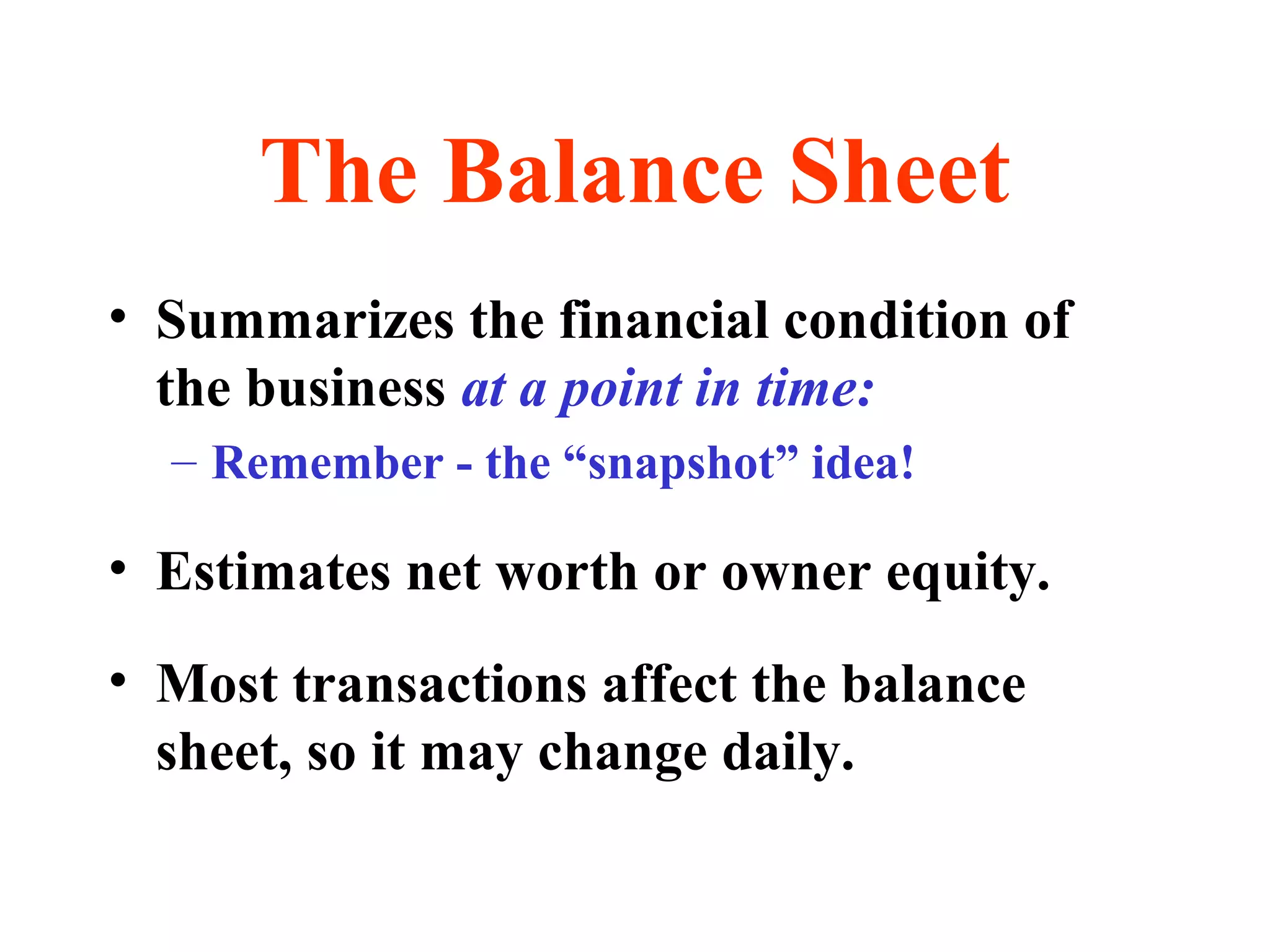 Ppt on balance sheet | PPT