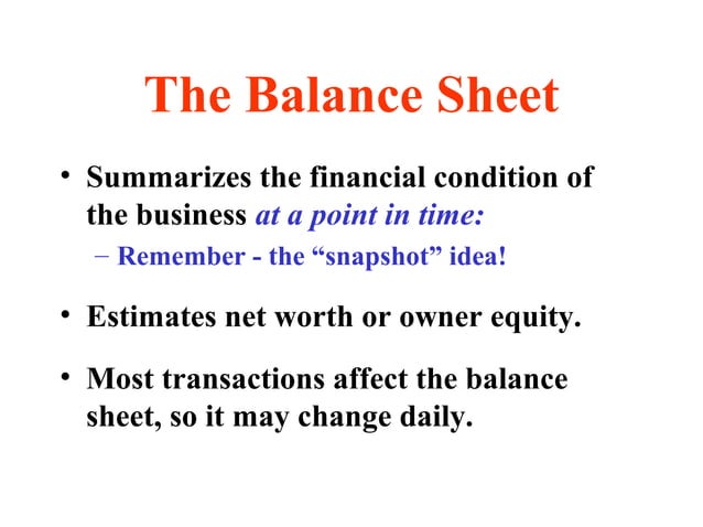 Ppt on balance sheet | PPT | Stocks and Bonds | Personal Investing