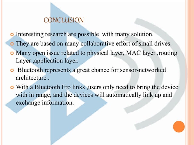 Bluetooth Based Smart Sensor Network | PPTX | Internet of Things | Internet