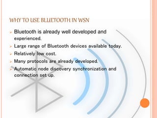 Bluetooth Based Smart Sensor Network | PPTX