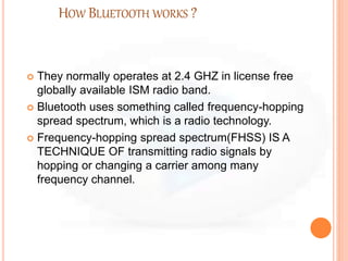 Bluetooth Based Smart Sensor Network | PPTX