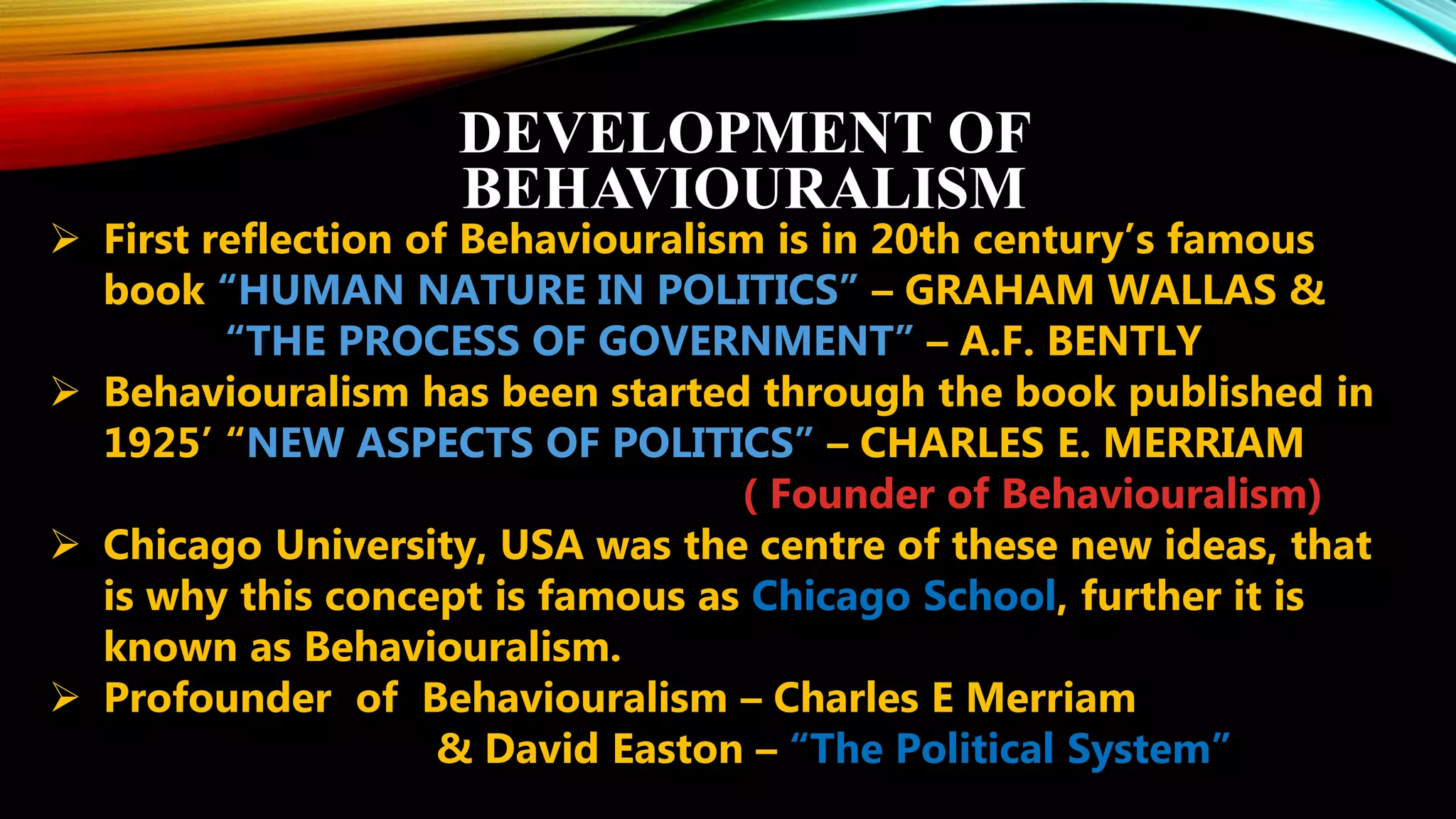 PPT on Behaviouralism | PPTX