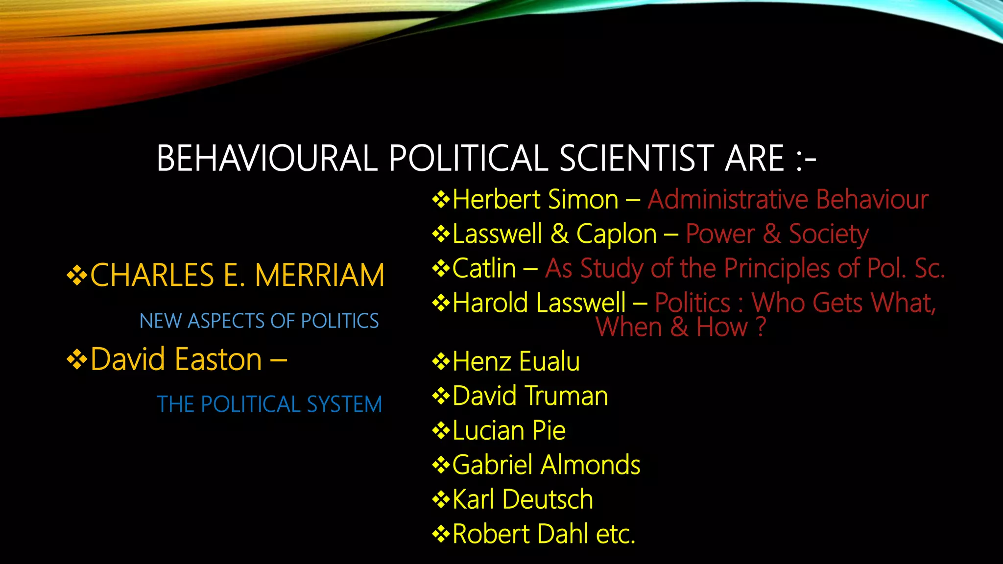 PPT on Behaviouralism | PPTX