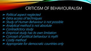 PPT on Behaviouralism | PPTX