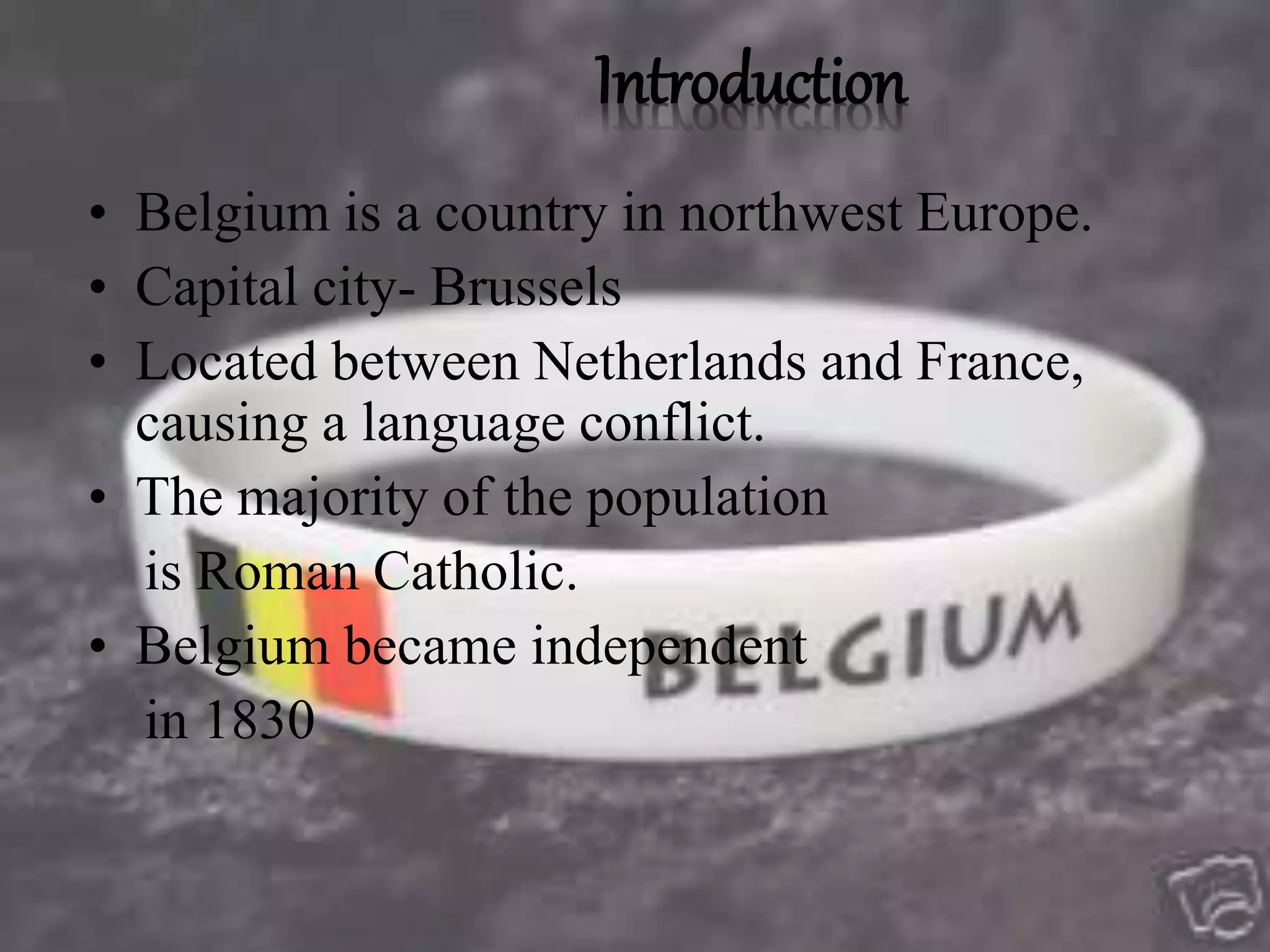 Ppt On Belgium | PPTX