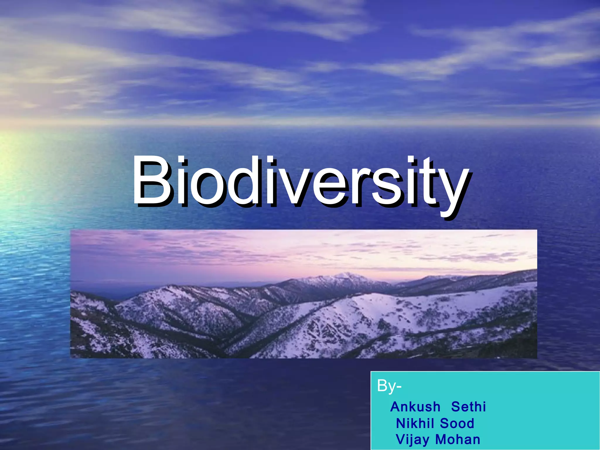 Ppt on biodiversity | PPT