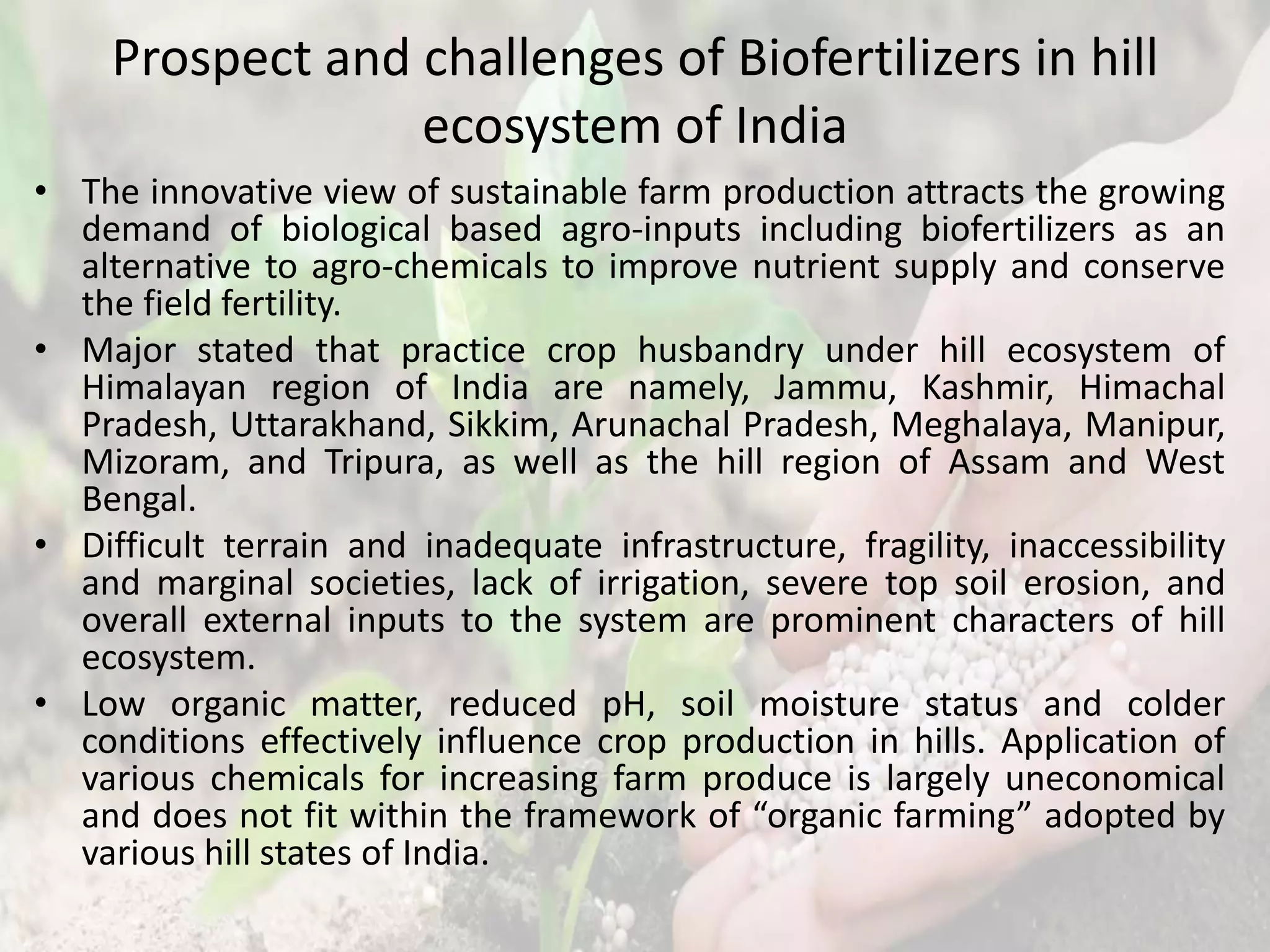 Ppt on biofertilizers | PPTX