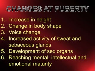 adolescence - the period of changes | PPTX