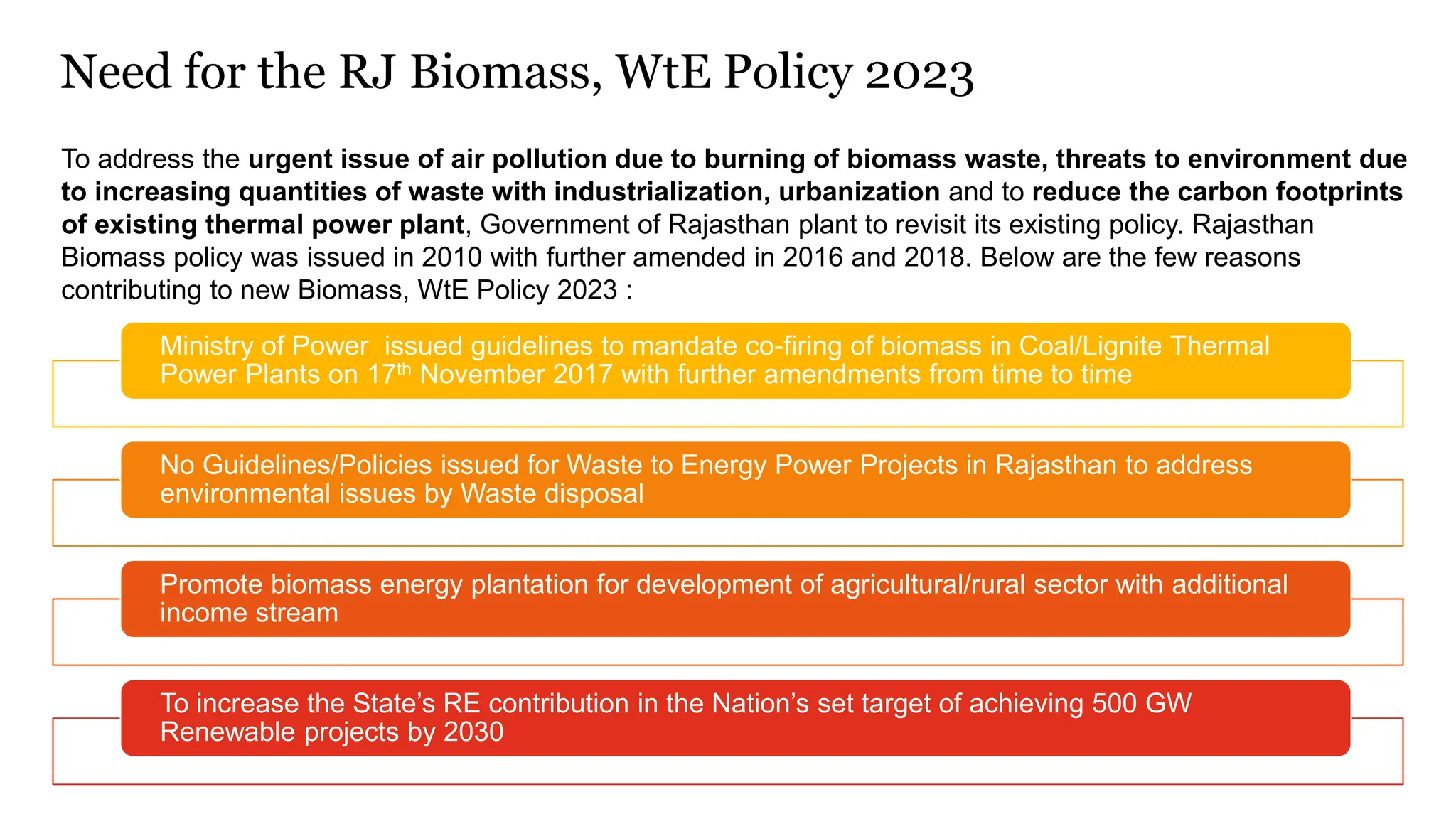 PPT on Biomass and Waste to Energy Policy 2023.pptx