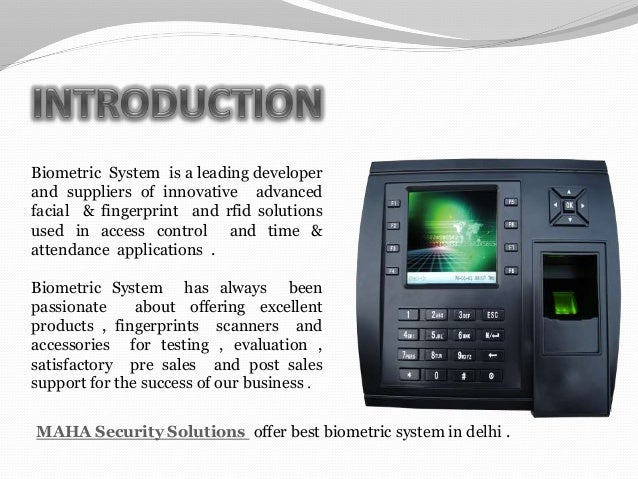 Ppt On Biometric System