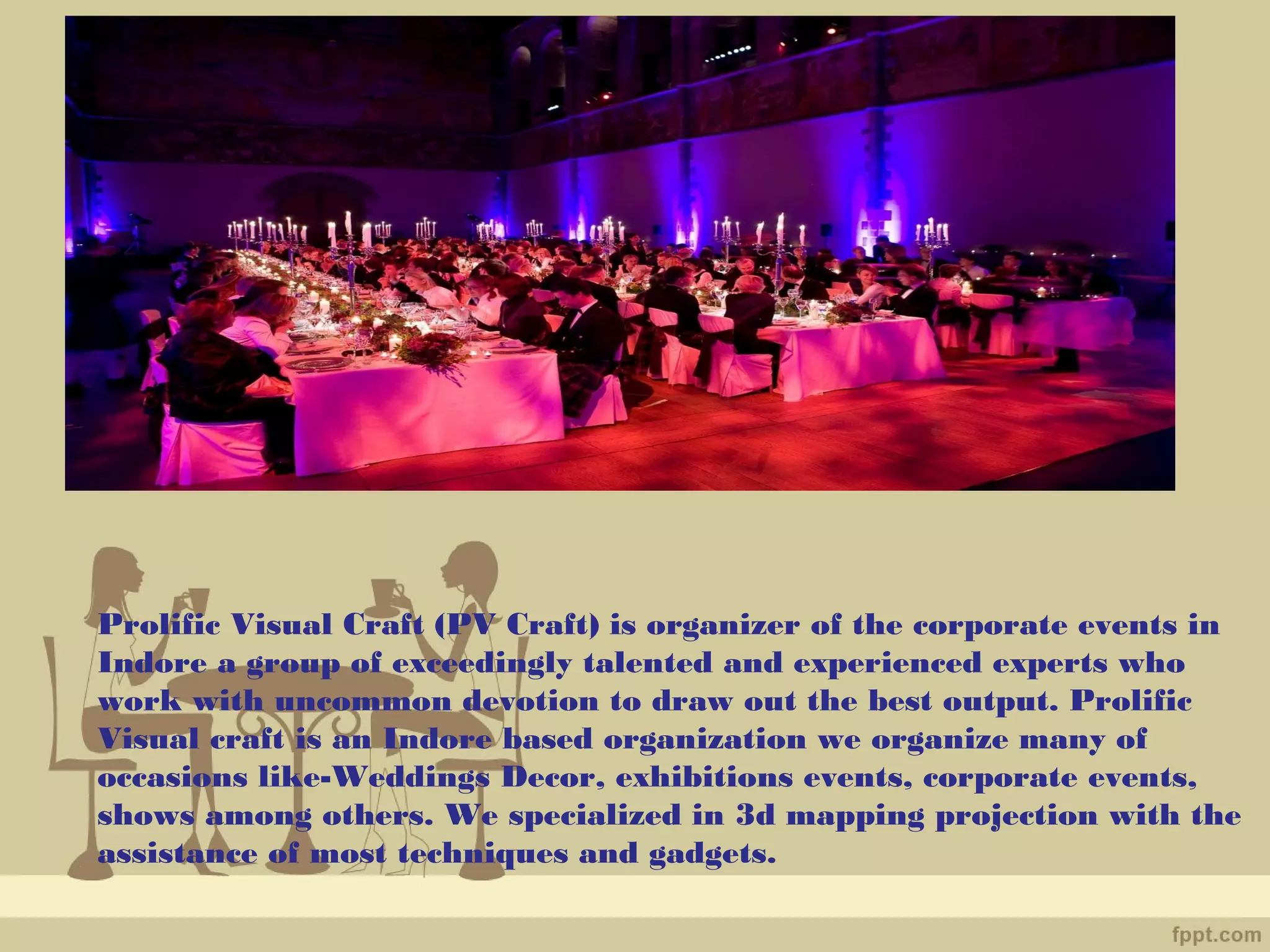 Corporate Events Organizer – Prolific Visual Craft | PPT