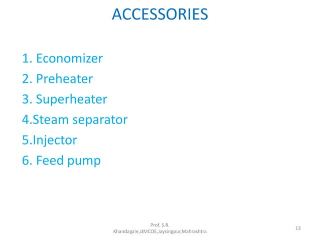 BOILER -MOUNTINGS & ACCESSORIES | PPTX