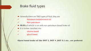 brake fluids | PPTX