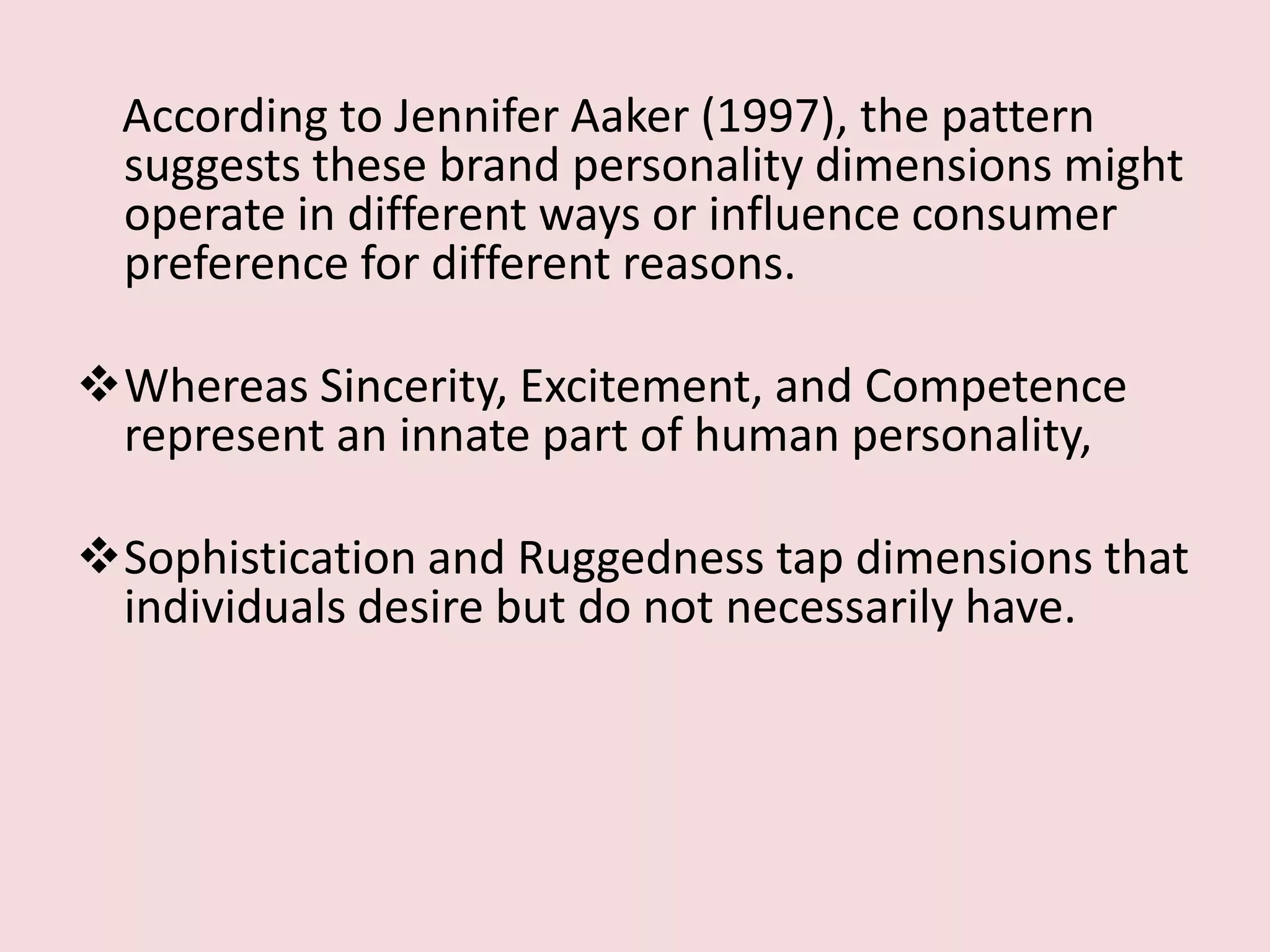 Ppt on brand personality | PPTX