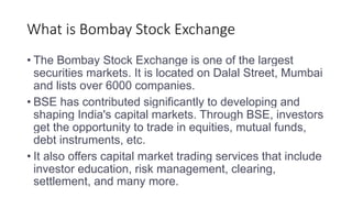 ppt on BSE it is helpful in search of stock | PPTX