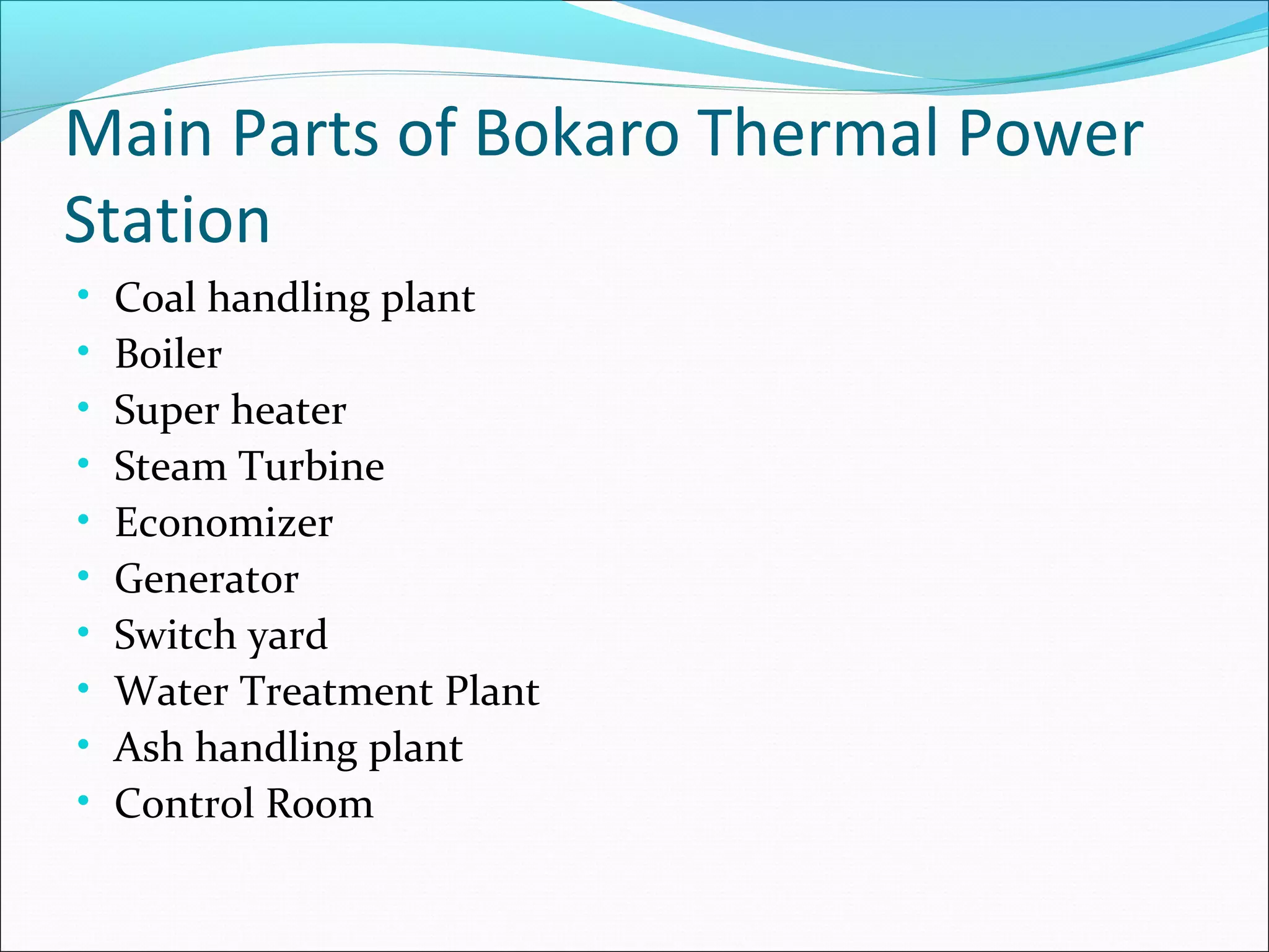 Ppt on btps bokaro industrial training | PPT | Power and Energy Industry | Industries