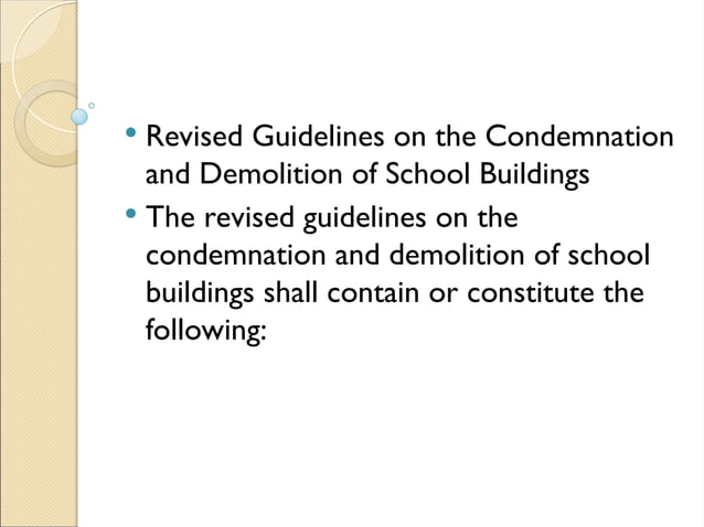 DepEd Order 107, s. 2010 REVISED GUIDELINES ON THE BUILDING ...