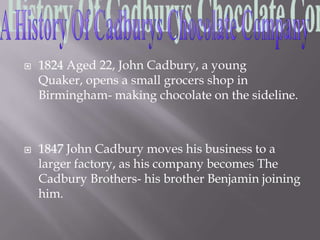 Ppt on cadbury | PPTX