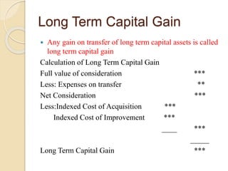 PPT on Capital Gains | PPT