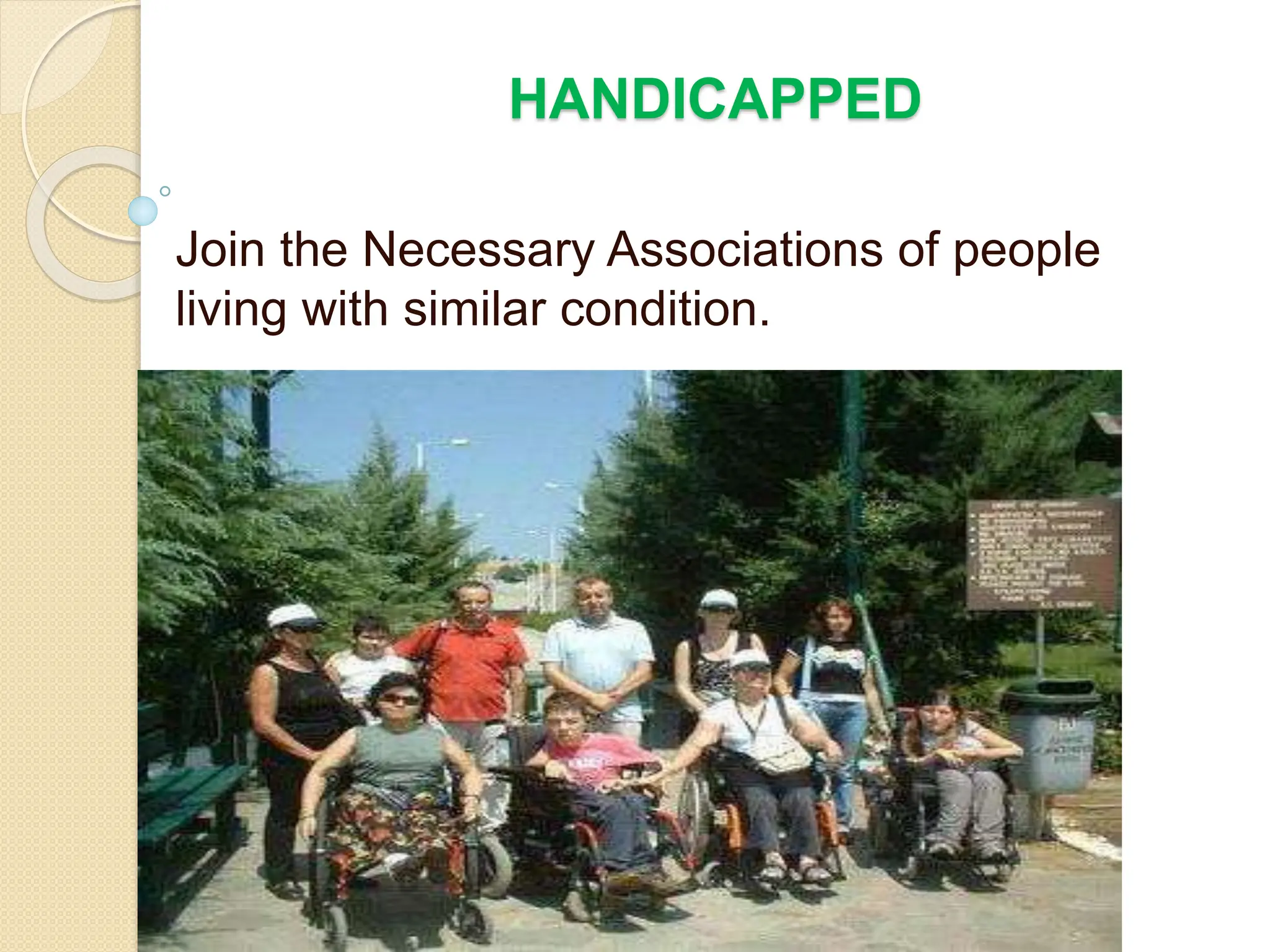 PPT ON CARE OF HANDICAPPED. CARE OF PHYSICALLY CHALLEGED, CARE OF ...
