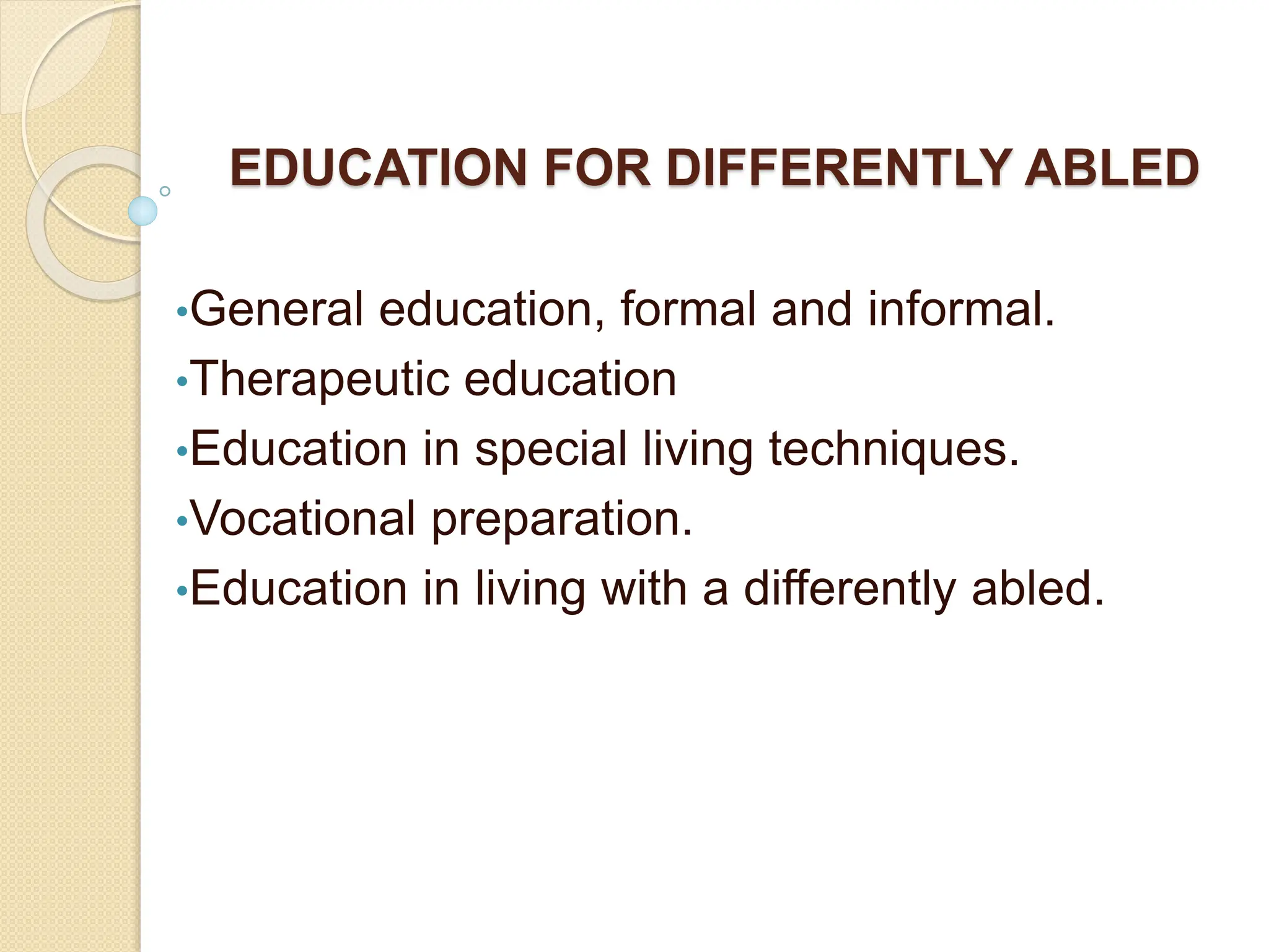 PPT ON CARE OF HANDICAPPED. CARE OF PHYSICALLY CHALLEGED, CARE OF DIFERENTLY ABLED pptx | PPTX