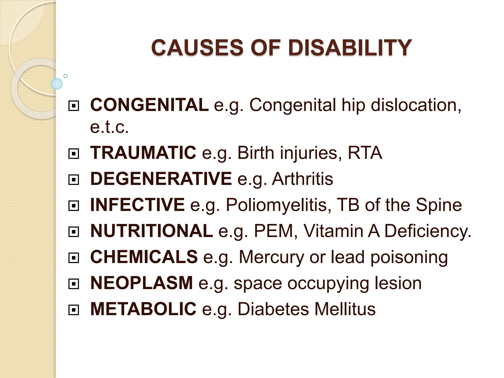 PPT ON CARE OF HANDICAPPED. CARE OF PHYSICALLY CHALLEGED, CARE OF ...