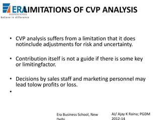 COST-VOLUME-PROFIT (CVP) analysis | PDF