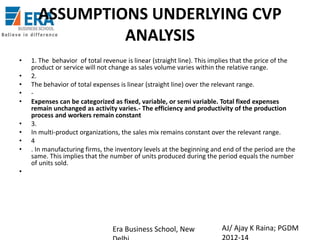 COST-VOLUME-PROFIT (CVP) analysis | PDF
