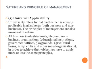 PRINCIPLES OF MANAGEMENT | PPTX